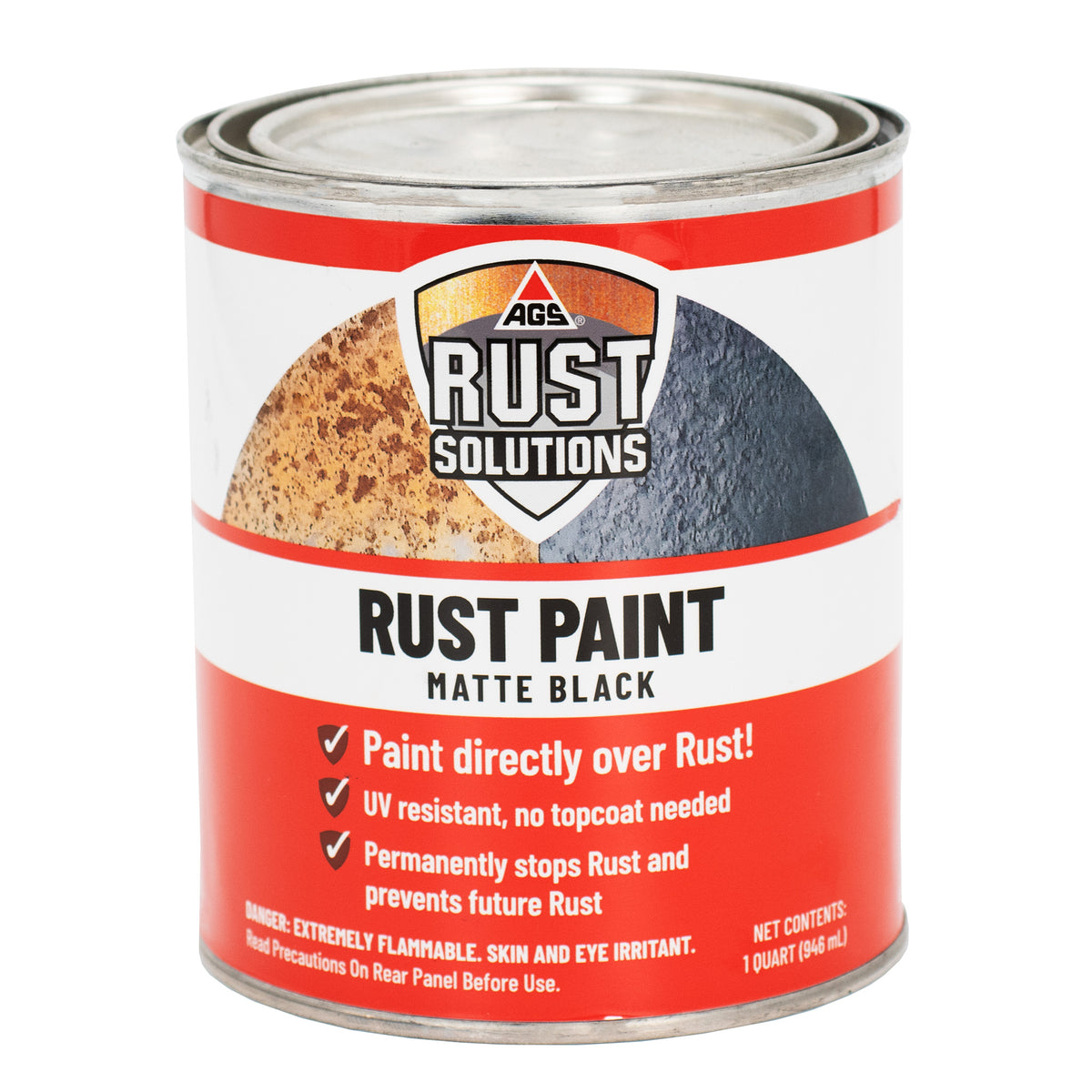 Matte Black Rust Paint - Stop Rust in its Tracks Today! Buy Now! – AGS ...
