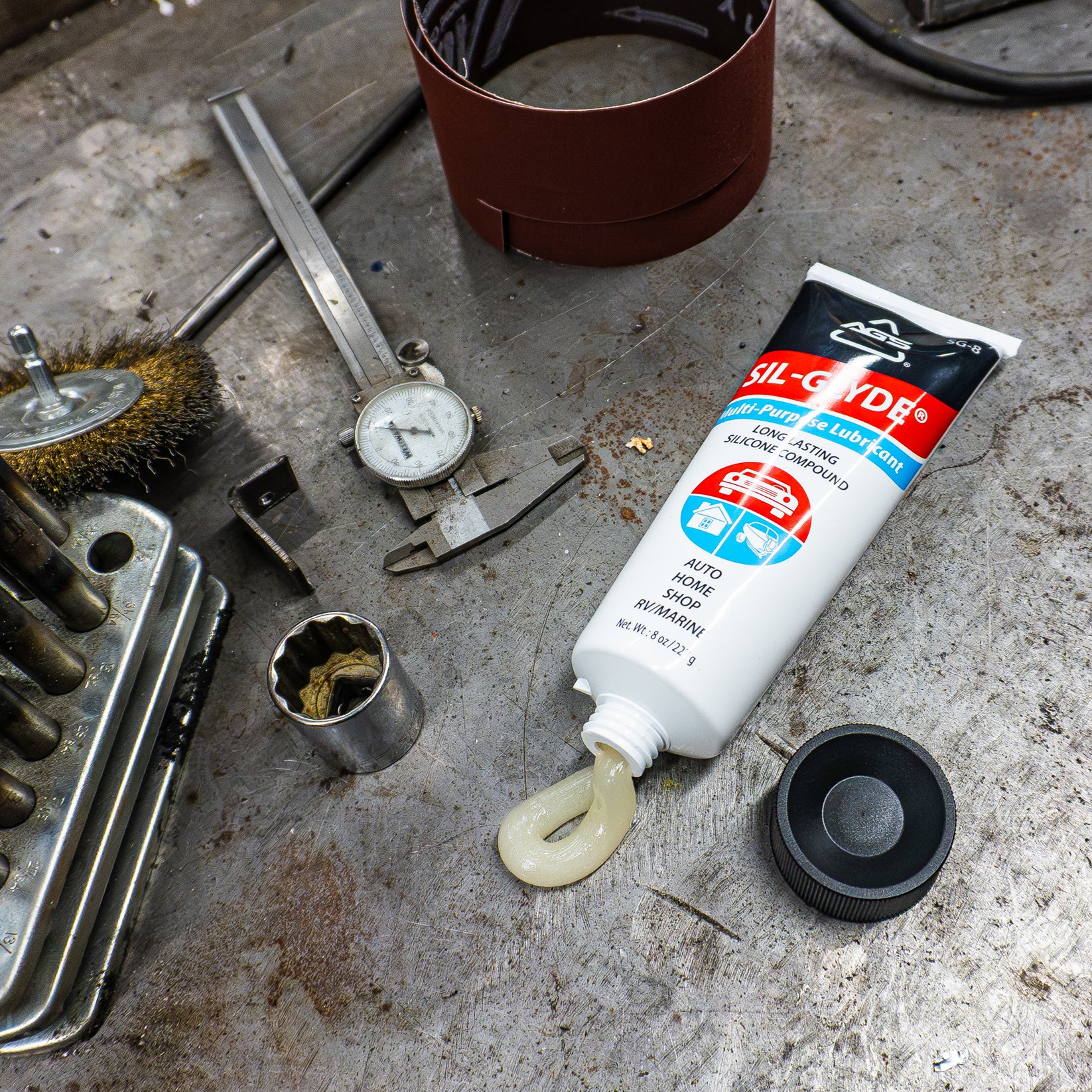 Sil-Glyde Silicone Grease Lubricant | High-Temp Multi-Surface – AGS | AGS