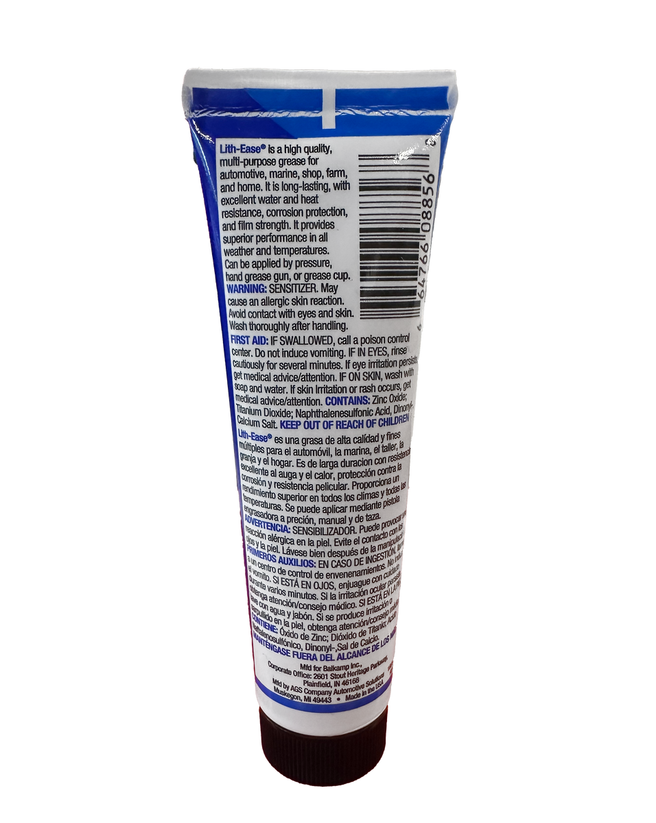 NAPA Lith-Ease White Lithium Grease, Tube, 2 oz – AGS Company ...