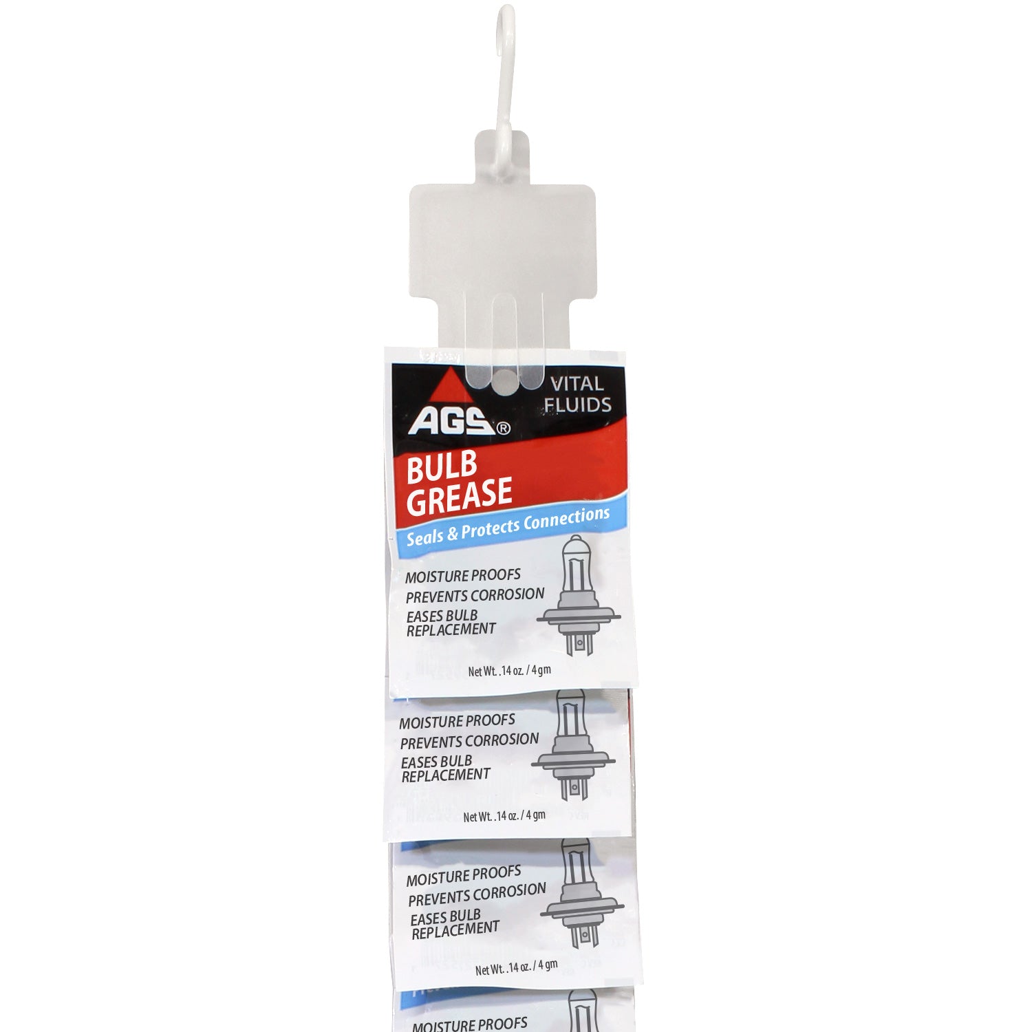 Bulb Grease Single-Use Clip Strip - 2 Strips, 12 Pouches Each – AGS ...