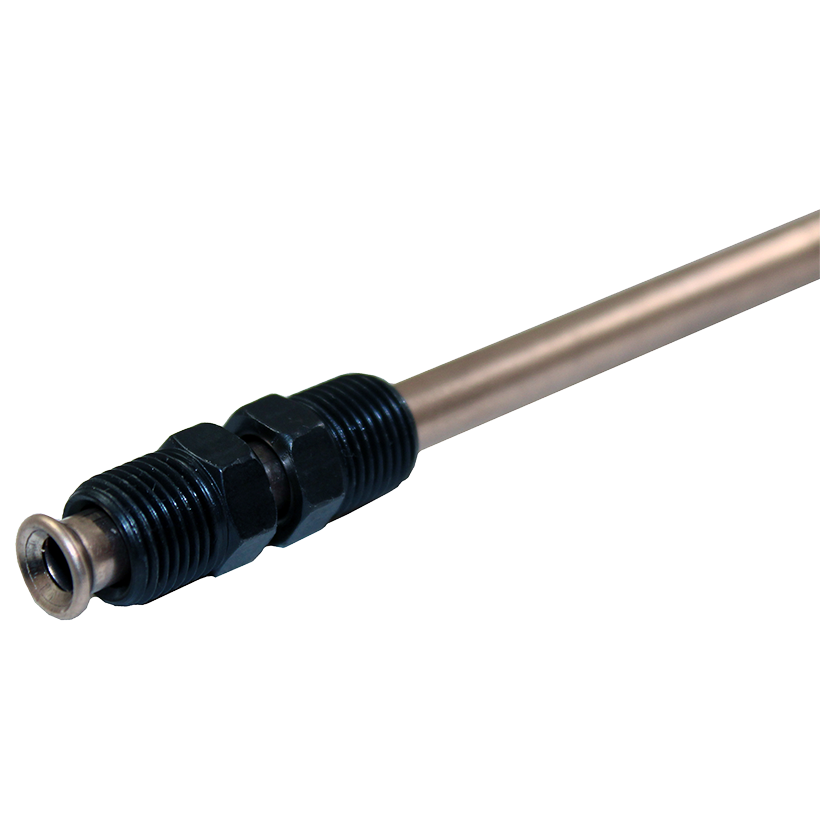 NiCopp Brake Line Adapter, 1/4 x 8 (7/16-24 Inverted)(7/16-24 Inverted ...