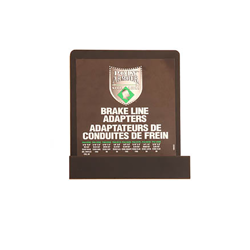 Wall Display, Poly-Armour PVF Steel Brake Line Adapters, No Lines – AGS ...