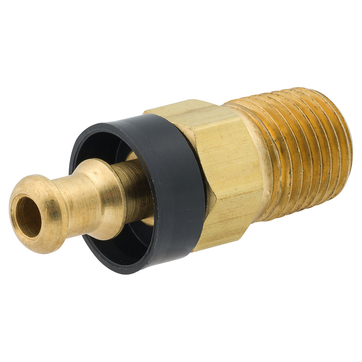 Push-On, Brass, 1/4" (1/4 NPTM), Bag of 10 – AGS Company Automotive ...