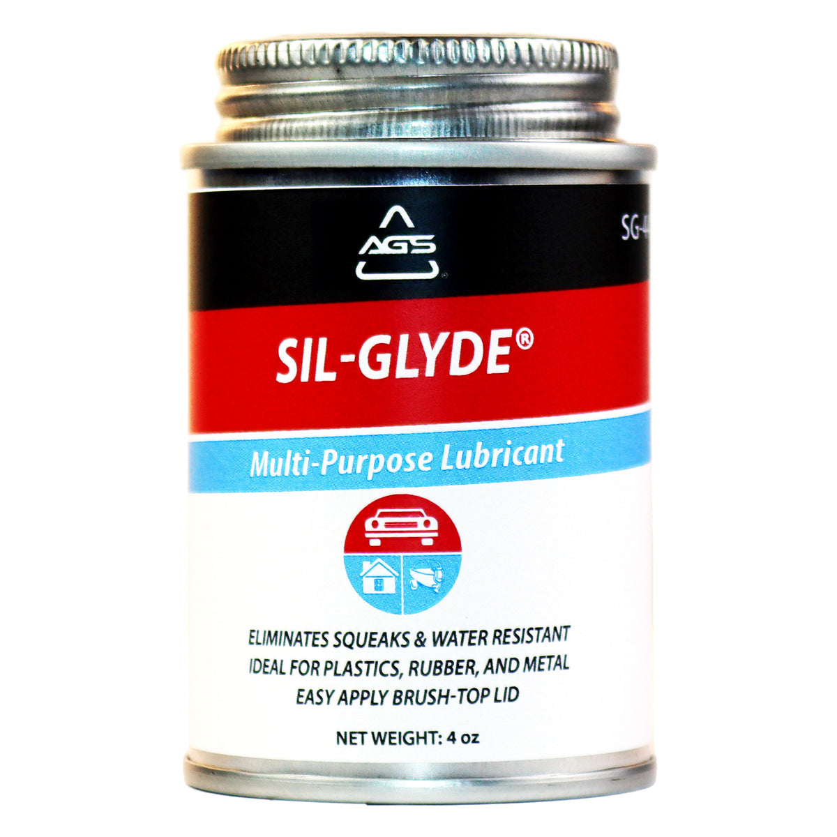 Sil-Glyde General Purpose Lubricant - 4oz Brush Top – AGS Company ...
