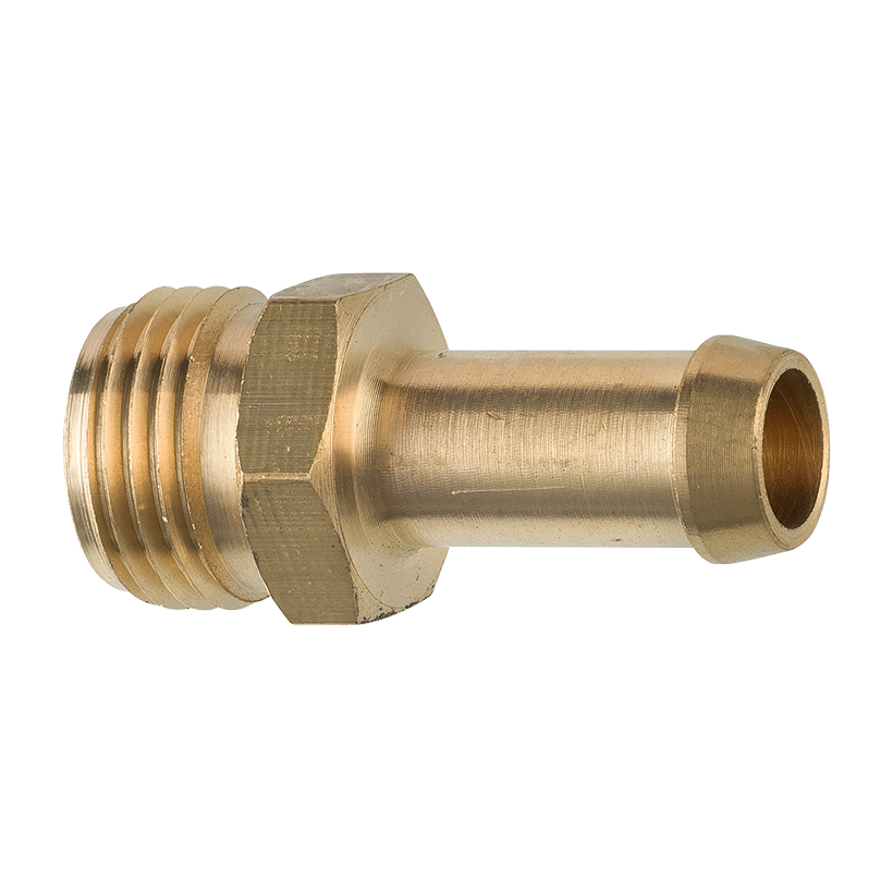 Brass Fuel Connector, 3/8 Hose, Male (5/8-18 Inverted) – AGS Company ...