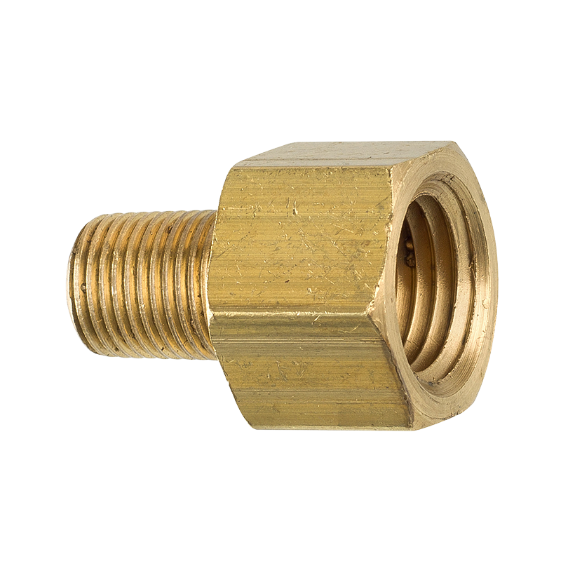 Brass Adapter, Male (1/8-27 NPT), Female (1/4-18 NPT) – AGS Company ...